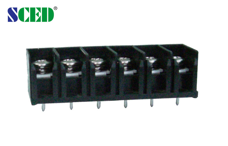 10mm Pitch Power Barrier Terminal Block With 2-20 Poles 15A Brass 16-24 AWG